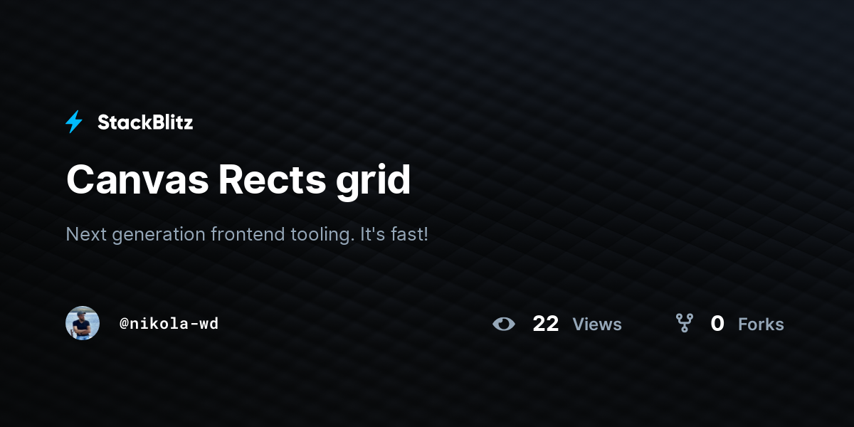 Canvas Rects grid - StackBlitz