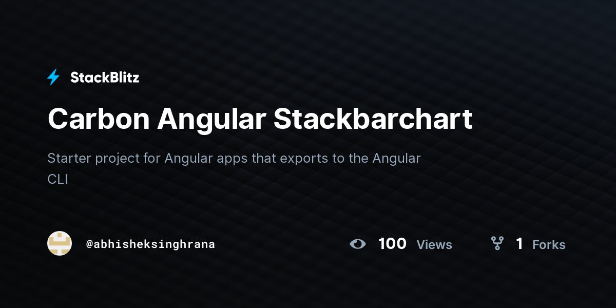 Carbon Angular Stackbarchart - StackBlitz