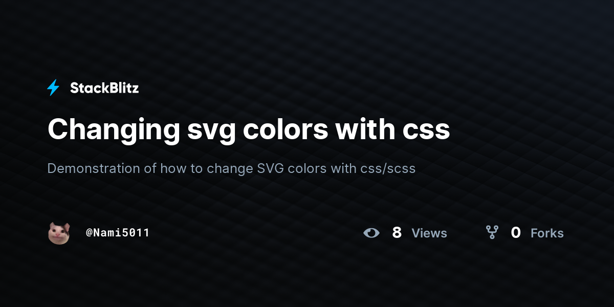 Changing svg colors with css - StackBlitz