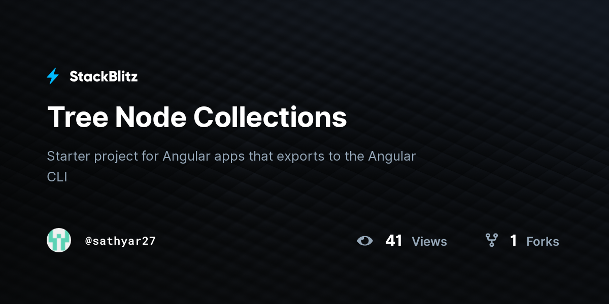 Tree Node Collections - StackBlitz Tree Node Collections - StackBlitz