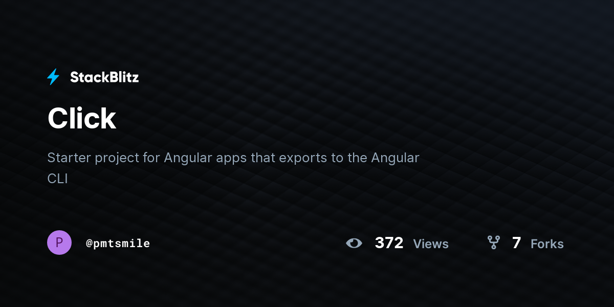 Click - StackBlitz