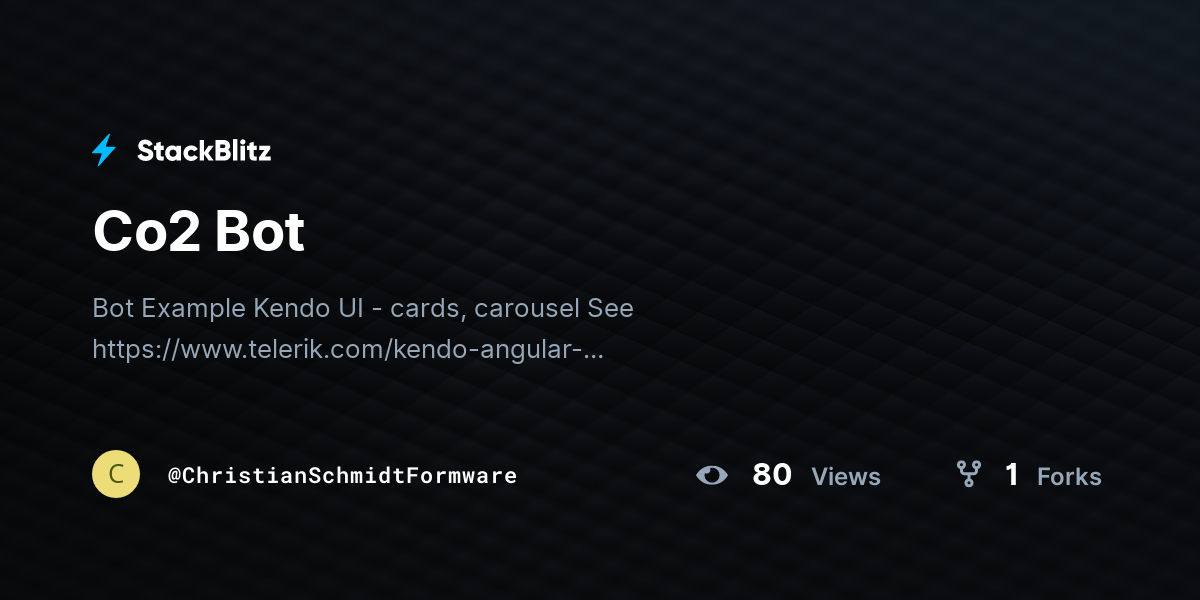Co2 Bot - StackBlitz