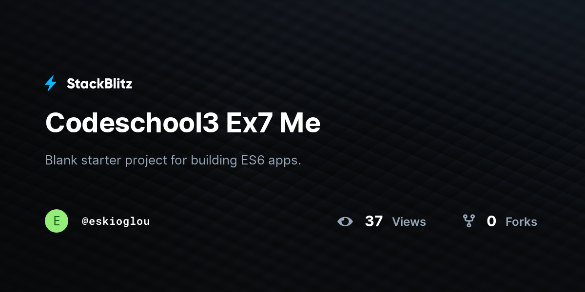 Codeschool3 Ex7 Me - StackBlitz