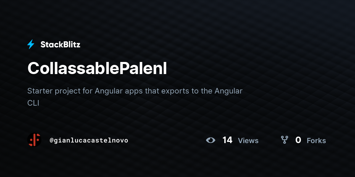 CollassablePalenl - StackBlitz