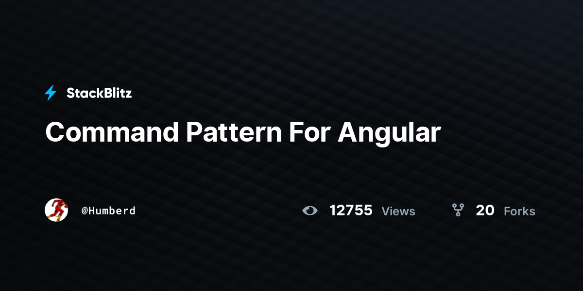 Command Pattern For Angular - StackBlitz