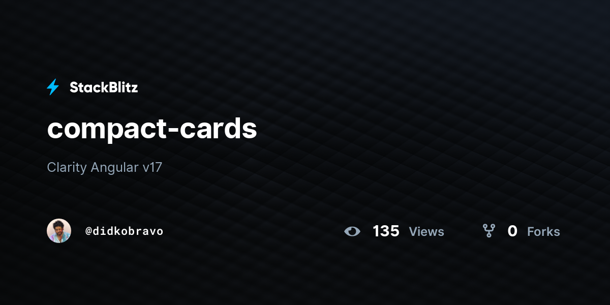 compact-cards - StackBlitz