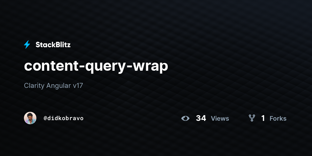 content-query-wrap - StackBlitz