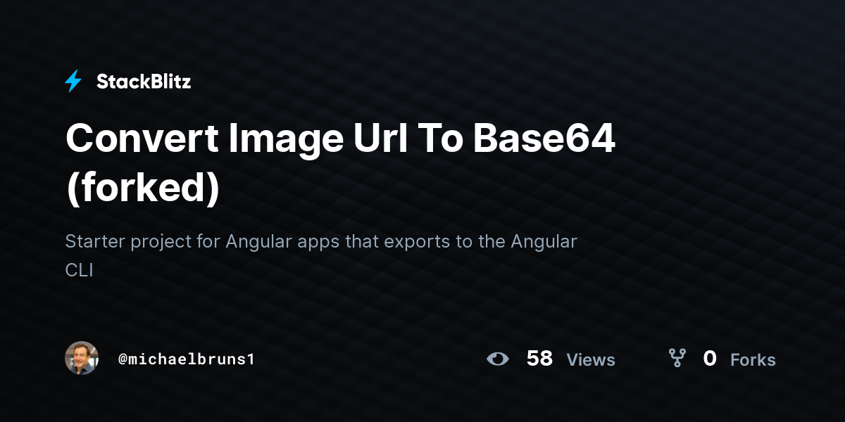 Convert Image Url To Base64 forked StackBlitz