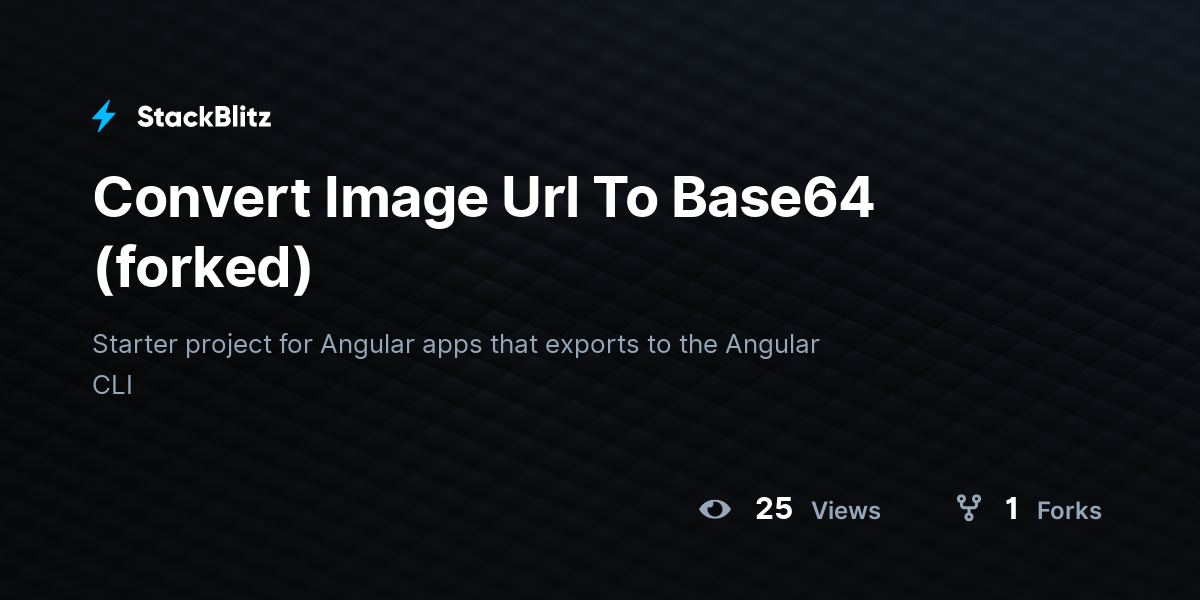 Convert Image Url To Base64 (forked) - StackBlitz