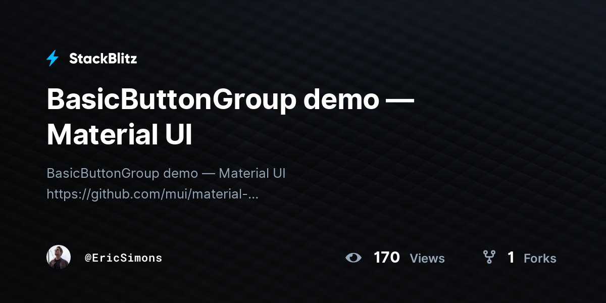 BasicButtonGroup demo — Material UI - StackBlitz