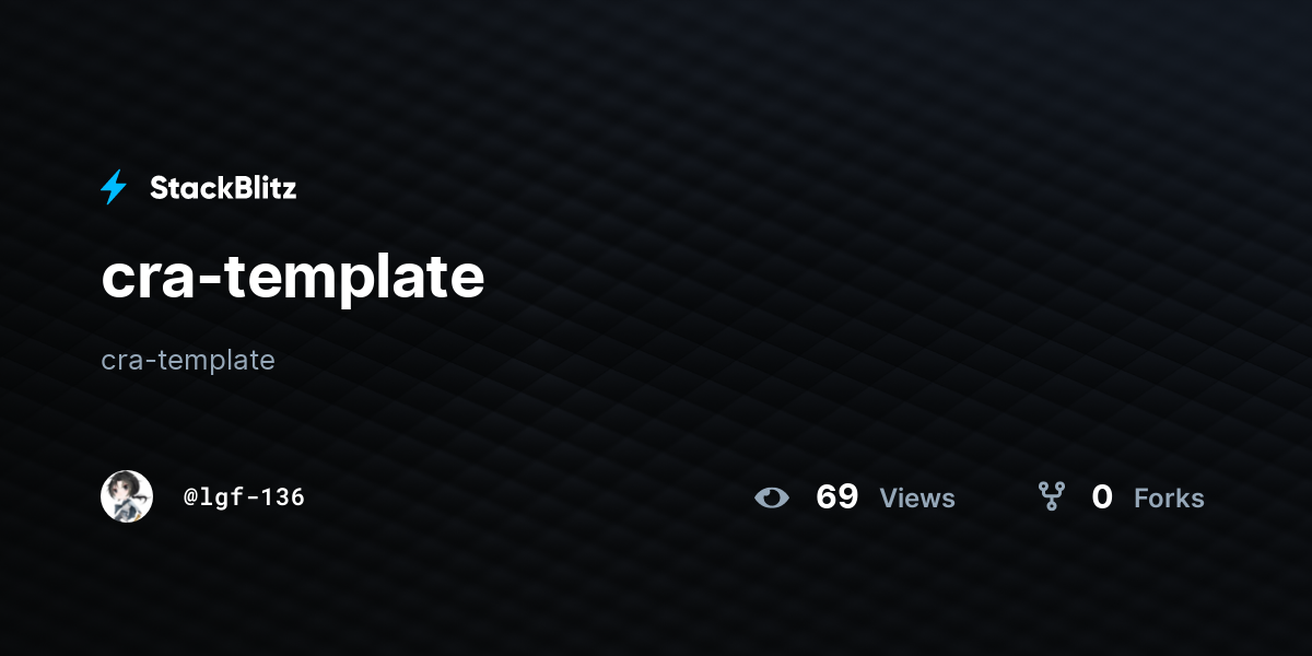 cra-template - StackBlitz