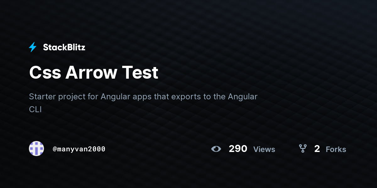 Css Arrow Test - StackBlitz