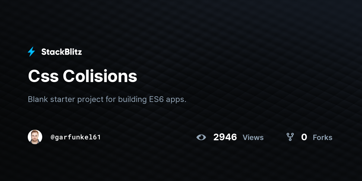 Css Colisions - StackBlitz