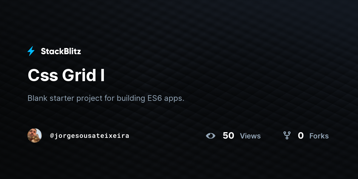 Css Grid I - StackBlitz