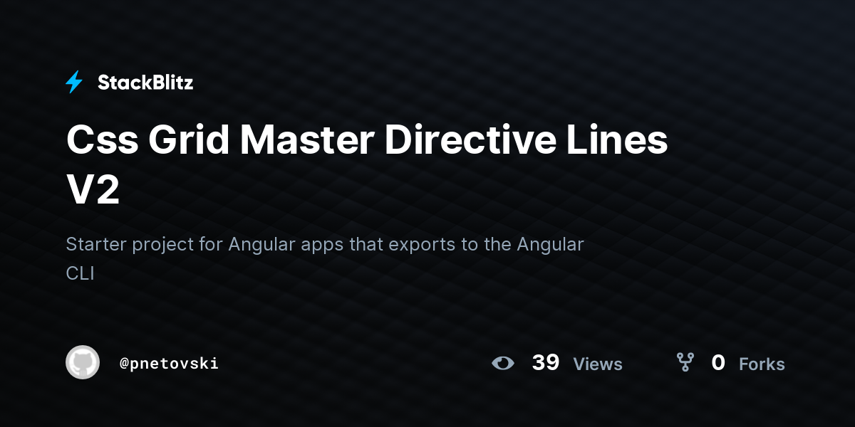 Css Grid Master Directive Lines V2 - StackBlitz