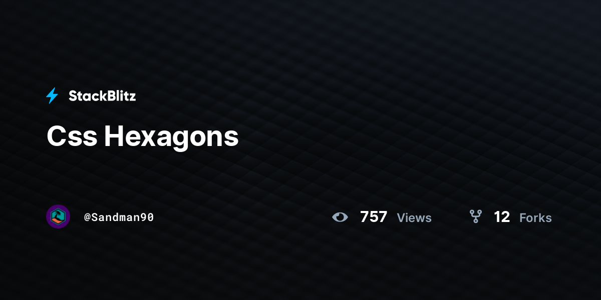 Css Hexagons - StackBlitz