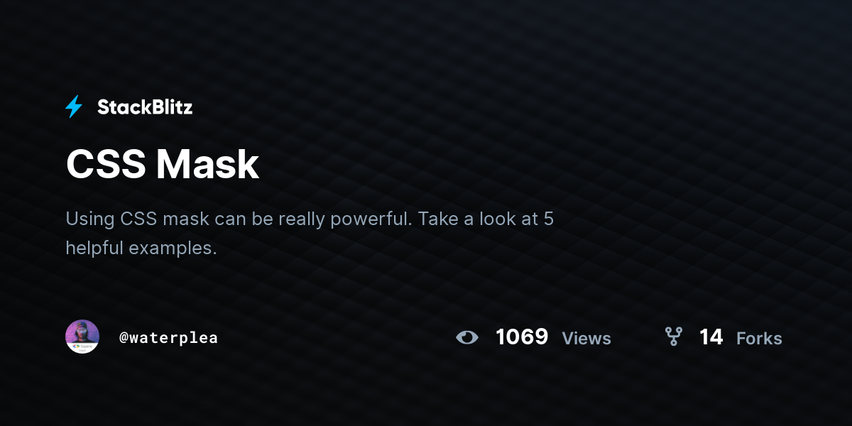 CSS Mask - StackBlitz
