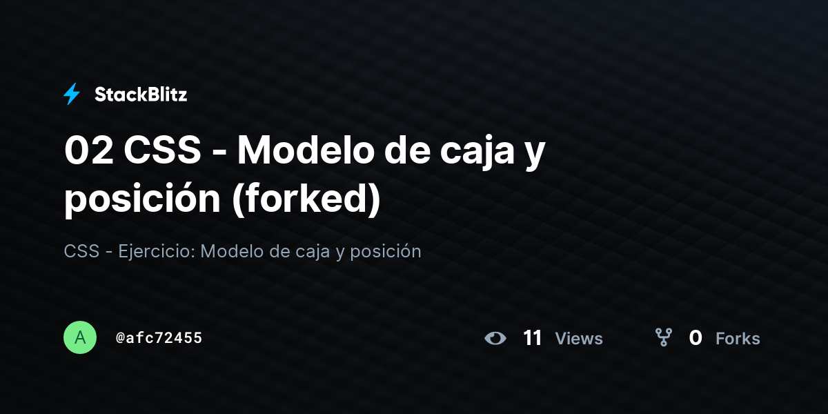 02 CSS - Modelo de caja y posición (forked) - StackBlitz
