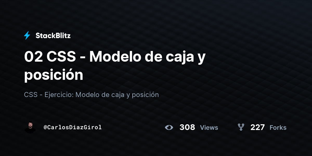 02 CSS - Modelo de caja y posición - StackBlitz
