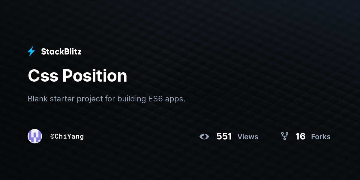 Css Position - StackBlitz