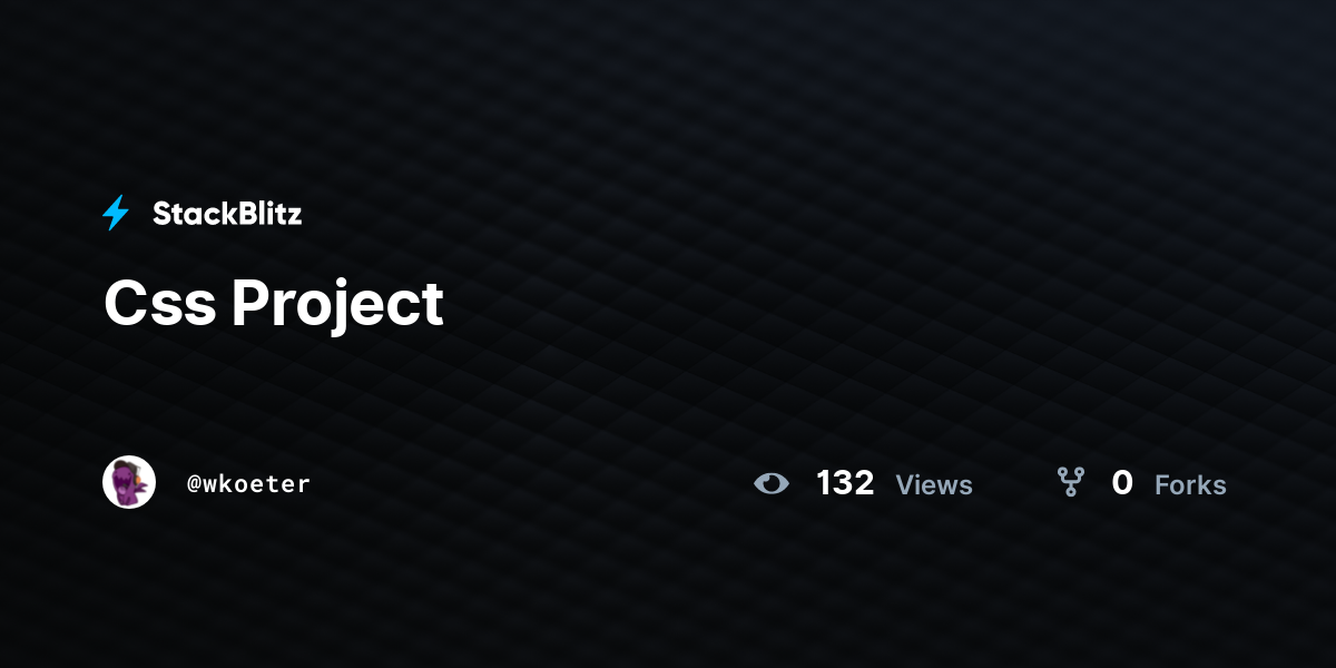Css Project - StackBlitz