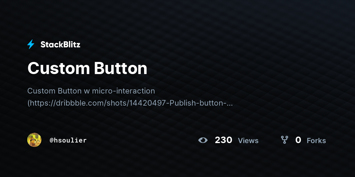 Custom Button - StackBlitz