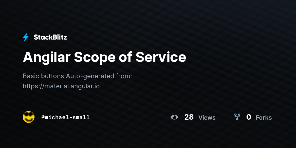Angilar Scope of Service - StackBlitz