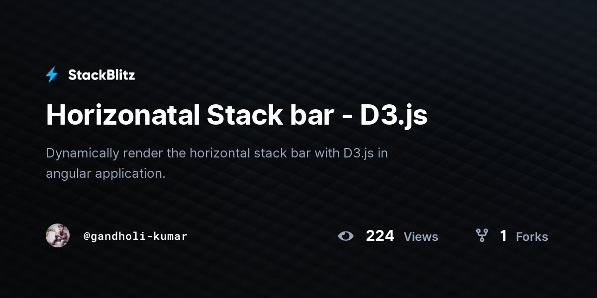 Horizonatal Stack bar - D3.js - StackBlitz