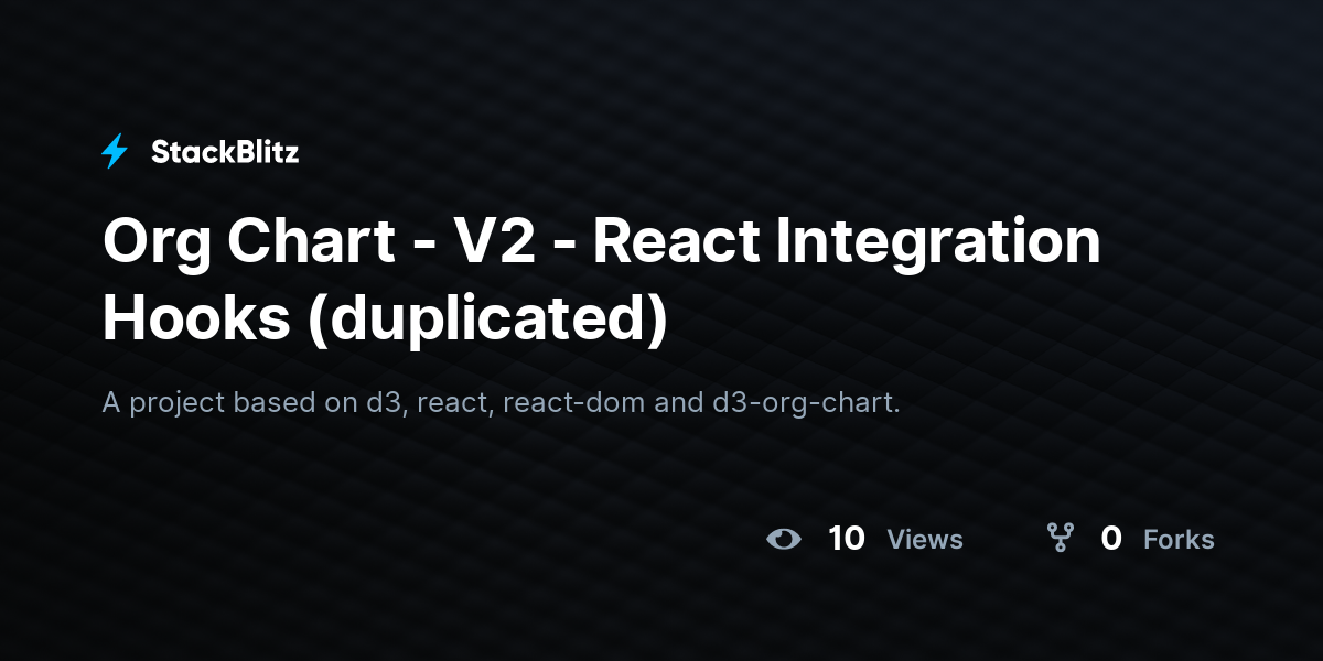 Org Chart - V2 - React Integration Hooks (duplicated) - StackBlitz