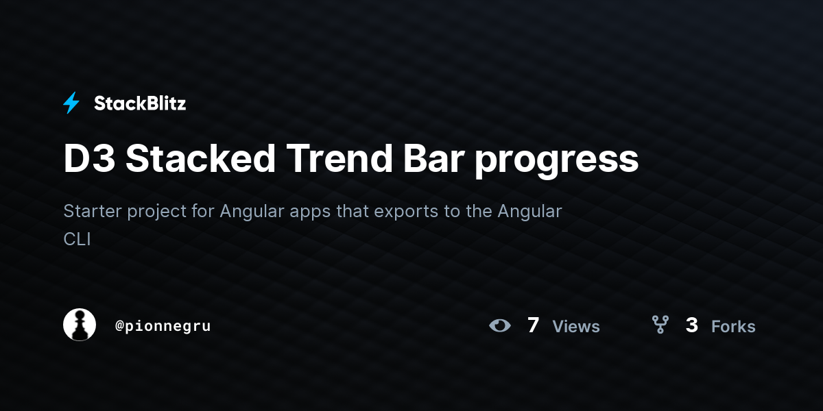 D3 Stacked Trend Bar progress - StackBlitz D3 Stacked Trend Bar progress - StackBlitz