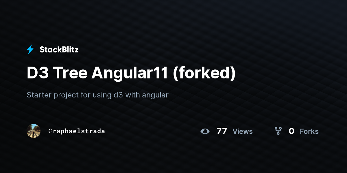 D3 Tree Angular11 (forked) - StackBlitz