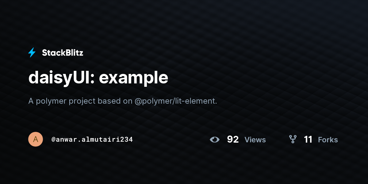 daisyUI: example - StackBlitz
