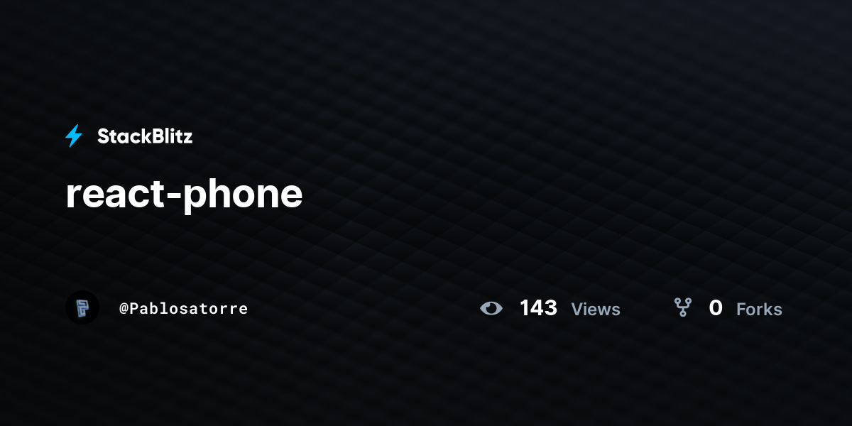 react-phone - StackBlitz