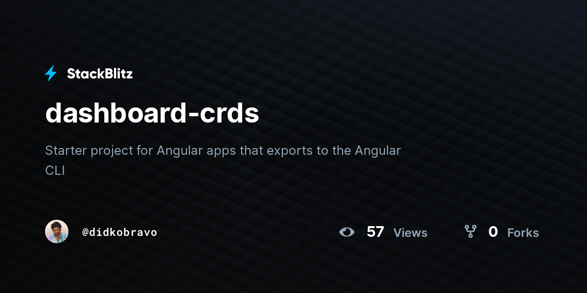 dashboard-crds - StackBlitz