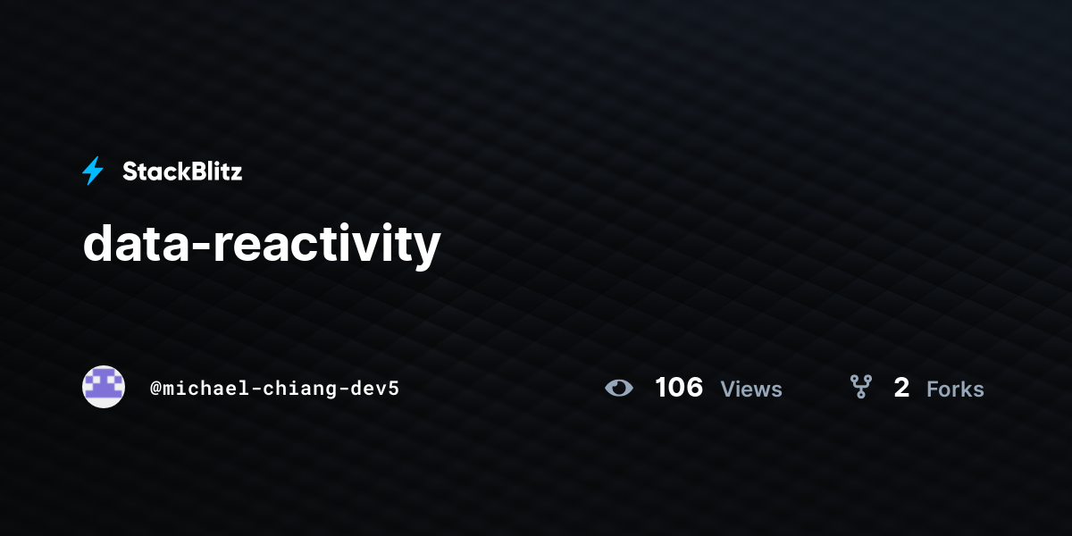 data-reactivity - StackBlitz