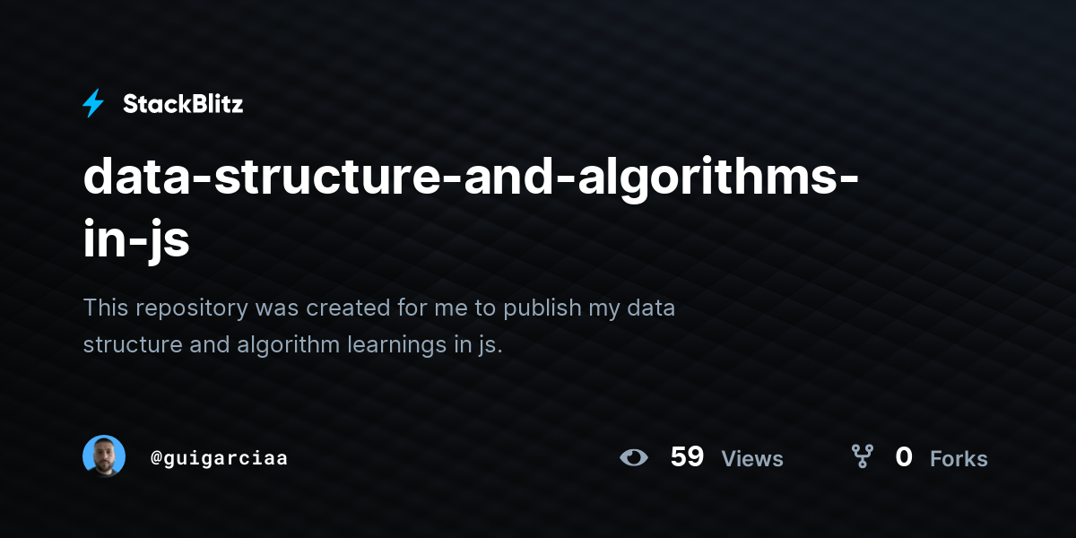 data-structure-and-algorithms-in-js - StackBlitz