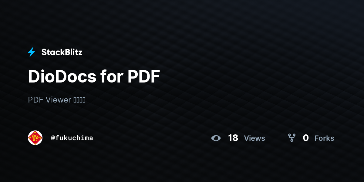 DioDocs for PDF - StackBlitz