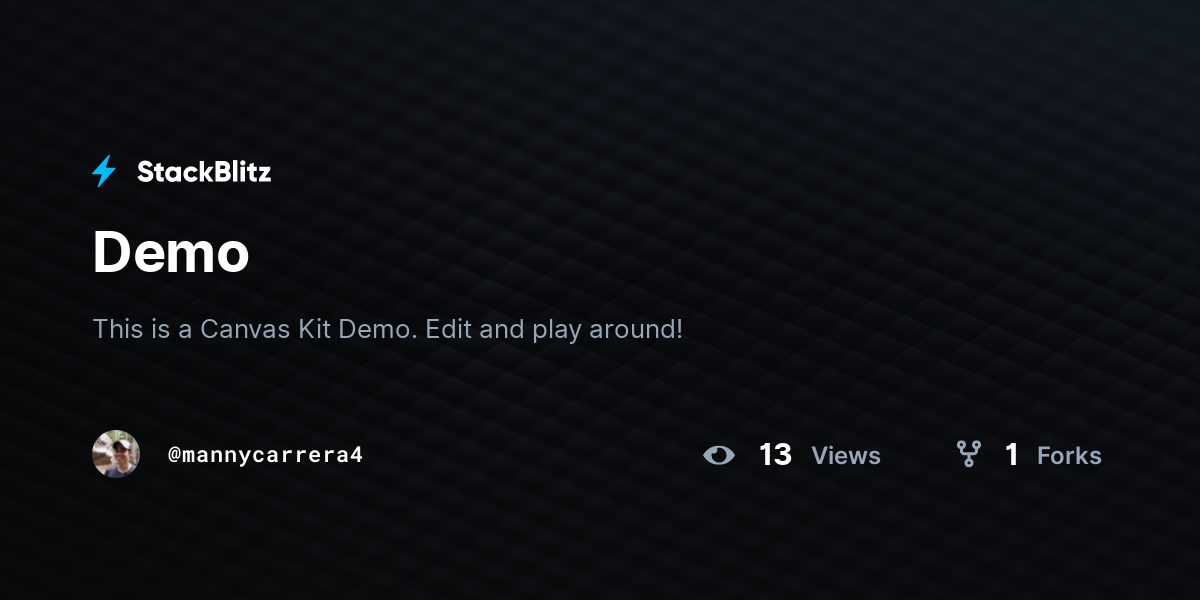 Demo - StackBlitz