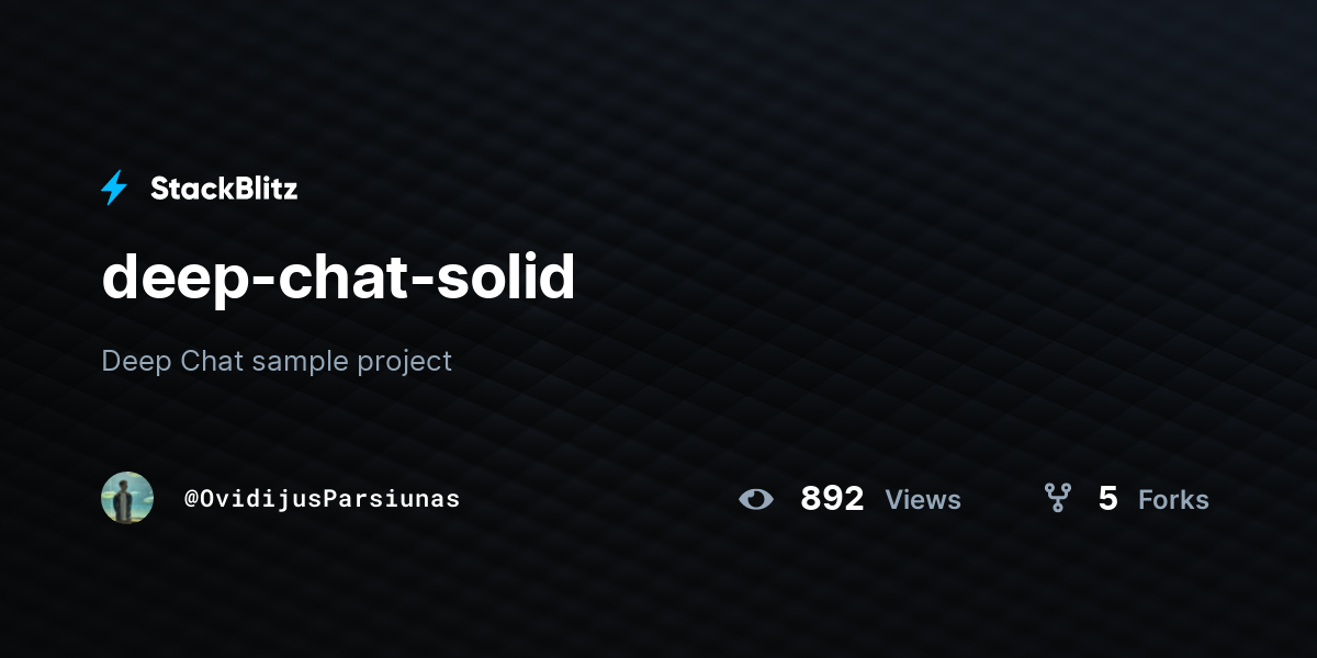 deep-chat-solid - StackBlitz