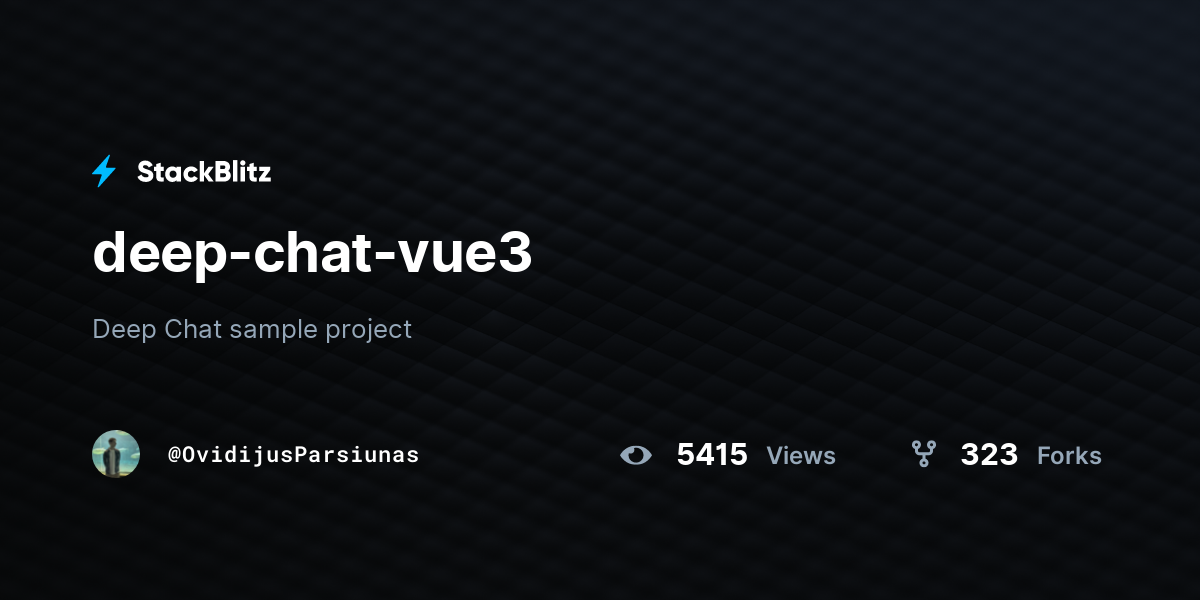 deep-chat-vue3 - StackBlitz