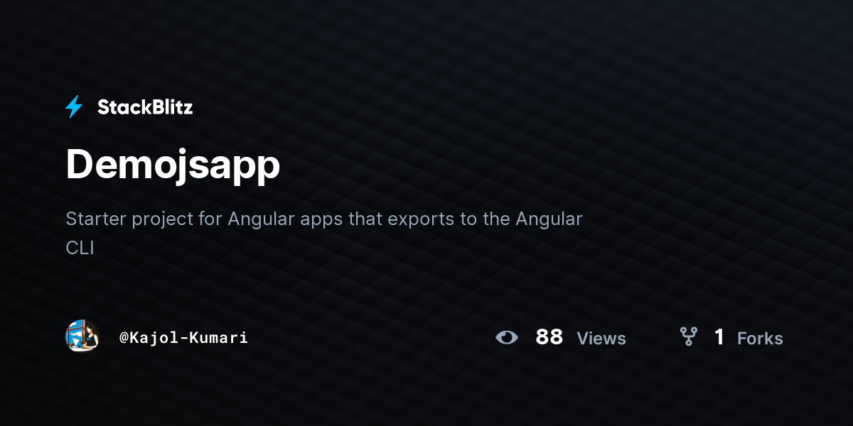 Demojsapp - StackBlitz