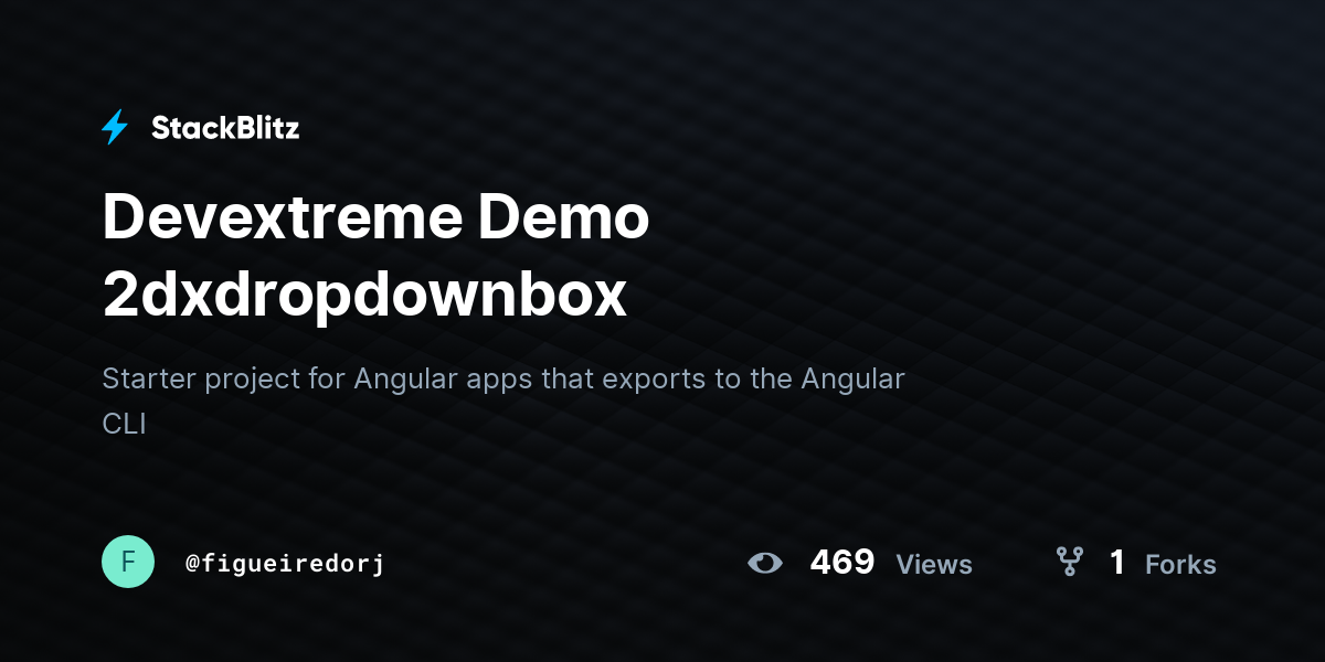 Devextreme Demo 2dxdropdownbox - StackBlitz