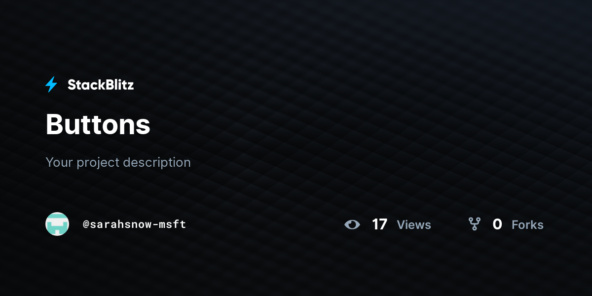 Buttons - StackBlitz