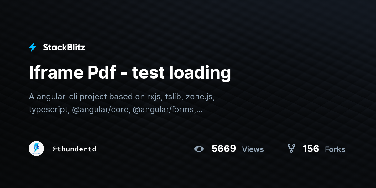 Iframe Pdf - test loading - StackBlitz