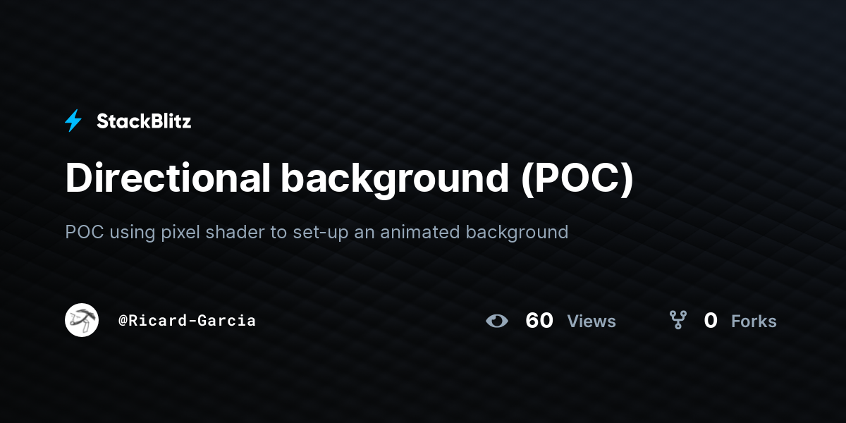 Directional background (POC) - StackBlitz