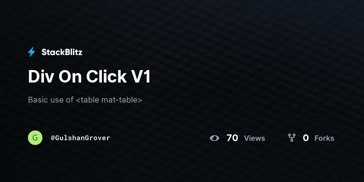 Div On Click V1 - StackBlitz