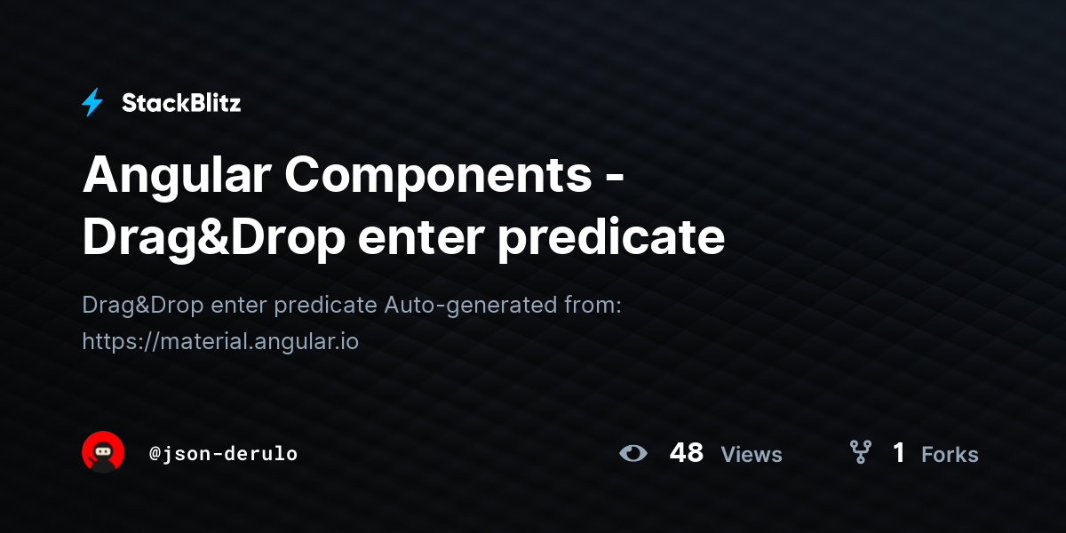 Angular Components - Drag&Drop enter predicate - StackBlitz