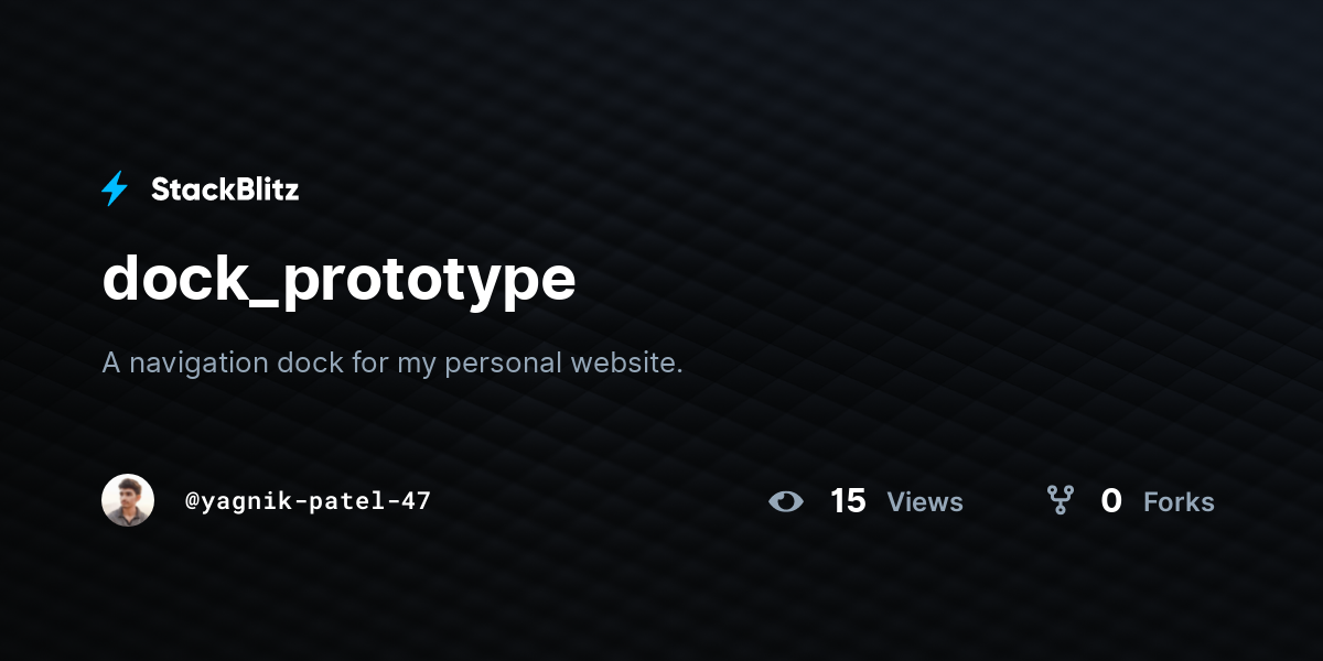 dock_prototype - StackBlitz