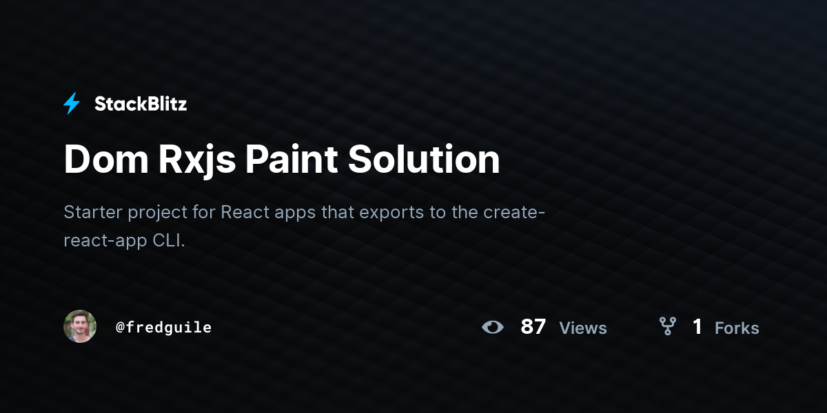 Dom Rxjs Paint Solution - StackBlitz