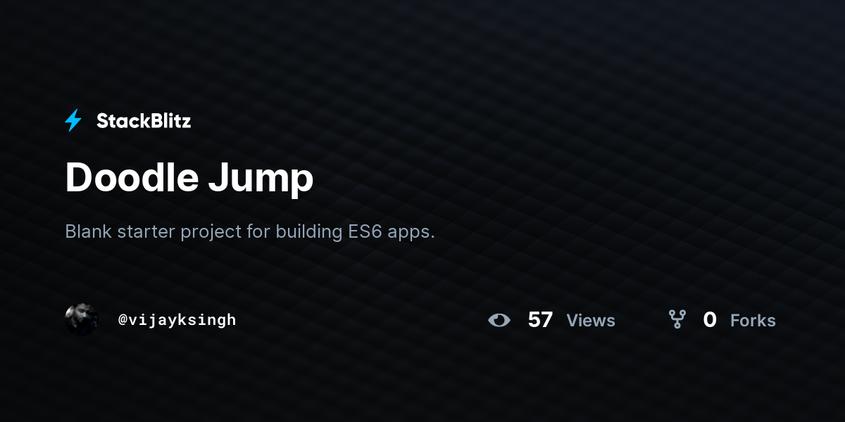 Doodle Jump Stackblitz